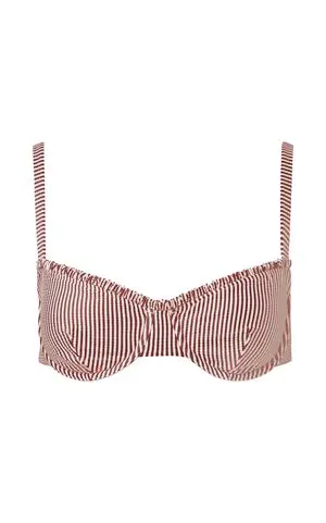 Onia Marilyn Bikini Top Red