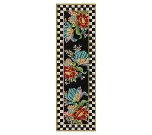 MACKENZIE-CHILDS Flower Market 2'6' X 8' Washab E Runner - One-color