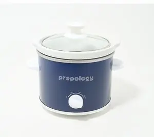 PREPOLOGY As Is 2 Qt. Compact Slow Cooker W/ 12 Recipes - One-color