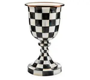 MACKENZIE-CHILDS Courtly Check Pedestal Vase - One-color