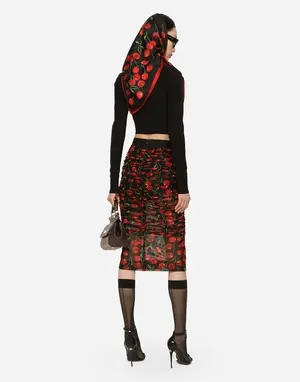 Dolce & Gabbana Cropped Turtleneck Top