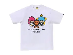 A BATHING APE X Little Twin Stars Baby Milo Tee Shirt - White
