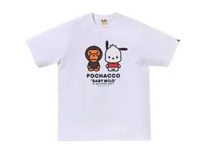 A BATHING APE X Pochacco Baby Milo Tee Shirt - White