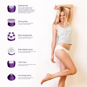 PURSONIC 6-in-1 Smooth Glide Epilator