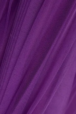 Zac Posen One-shoulder Tulle Midi Dress