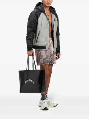 Palm Angels Sunset Palms Swim Shorts - Neutrals
