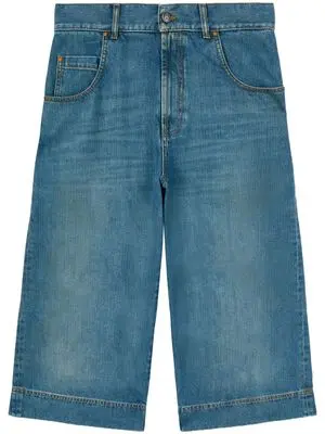 Palm Angels G-curved Shorts - Blue