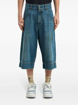 Palm Angels G-curved Shorts - Blue