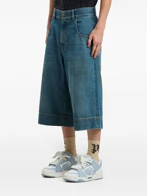 Palm Angels G-curved Shorts - Blue