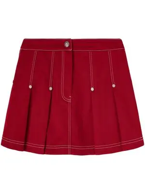 Palm Angels Pleated Mini Skirt