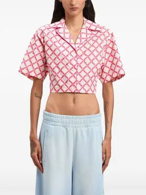 Palm Angels Logo Crisscross Shirt