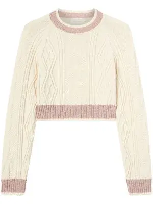 Palm Angels Striped Knitwear For Women