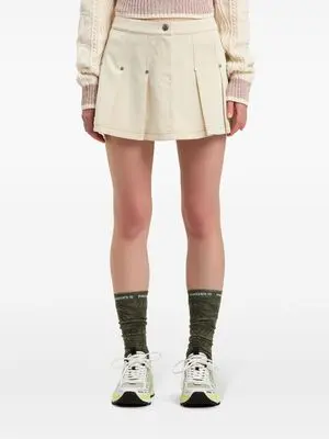 Palm Angels Pleated Mini Skirt - Neutrals