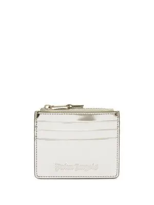 Palm Angels Mirror Zip Cardholder - Silver