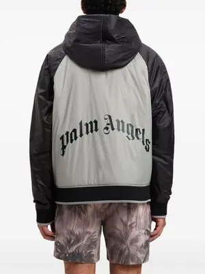 Palm Angels Curved-logo Windbreaker