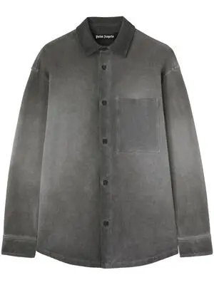 Palm Angels Classic Logo Overshirt - Black