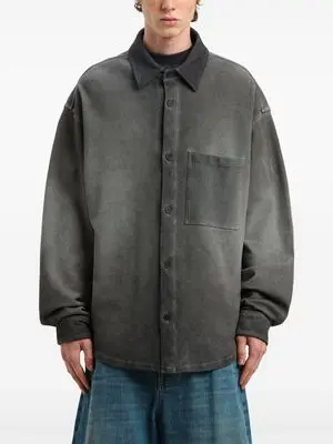 Palm Angels Classic Logo Overshirt - Black