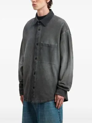 Palm Angels Classic Logo Overshirt - Black