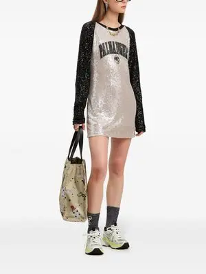 Palm Angels College Palm Mini Dress - Grey