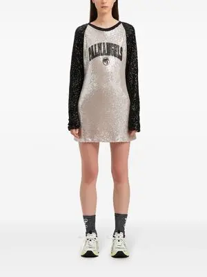 Palm Angels College Palm Mini Dress - Grey