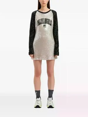 Palm Angels College Palm Mini Dress - Grey