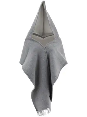 FERRAGAMO Hooded Scarf - Grey