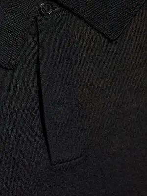 Paul Smith Merino Polo Shirt - Black