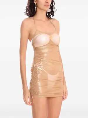 AMIR SLAMA Draped Mini Dress