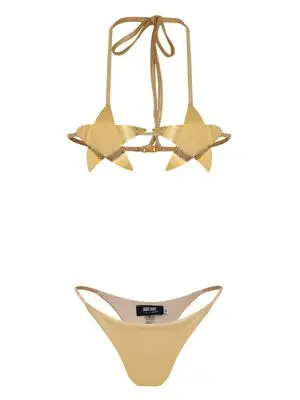 AMIR SLAMA X Jade Picon Star-detail Bikini Set - Gold