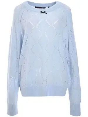ROTATE BY BIRGER CHRISTENSEN Pointelle-knit Sweater