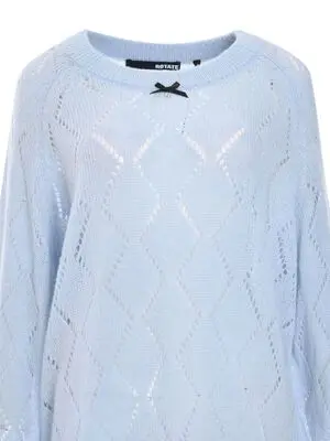 ROTATE BY BIRGER CHRISTENSEN Pointelle-knit Sweater