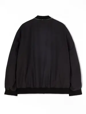 JIL SANDER Zipped Bomber Jacket - Black
