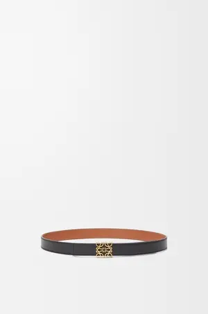 Loewe LOEWE Reversible Anagram Belt Tan/black/gold