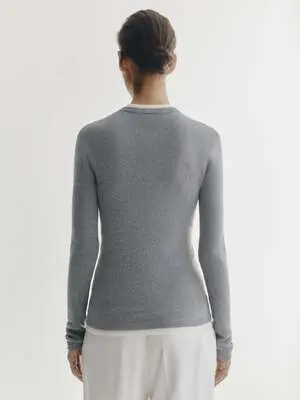 LISA YANG The Vivian Top - Deep Cloud