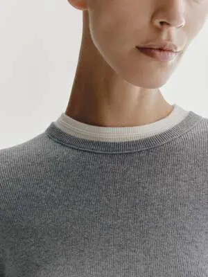 LISA YANG The Vivian Top - Deep Cloud