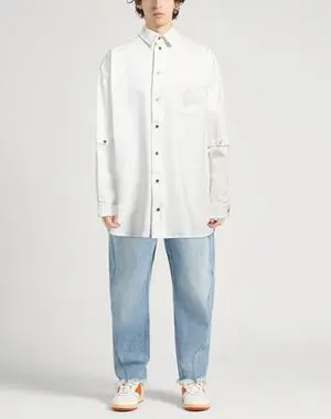 OFF-WHITE™ Off- Denim Shirt Size Cotton, Elastane