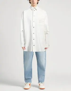 OFF-WHITE™ Off- Denim Shirt Size Cotton, Elastane