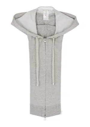 Veronica Beard Hooded Cotton Dickey - Grey