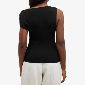 ST. AGNI Asymmetric Knit Top