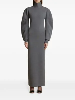 Khaite The Storm Maxi Dress - Grey