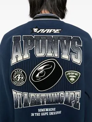 AAPE BY *A BATHING APE® Logo Varsity Jacket