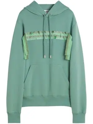 LANVIN Curb-lace Hoodie - Green