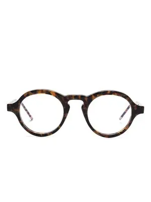 Thom Browne Round-frame Glasses - Brown