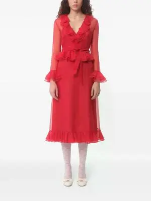 Valentino Garavani Organza Midi Dress