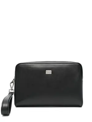 Dolce & Gabbana Logo-plaque Clutch - Black