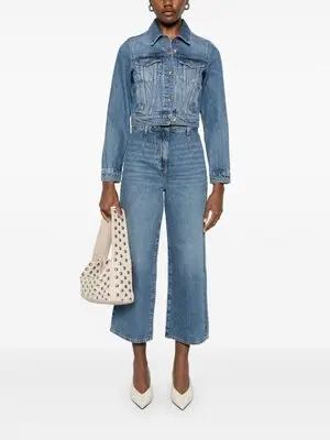 Patrizia Pepe Cropped Denim Jacket