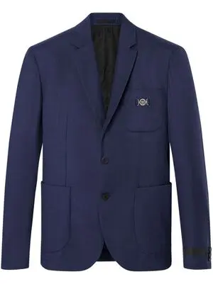 Versace Single-breasted Wool Blazer