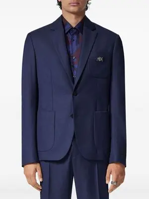 Versace Single-breasted Wool Blazer