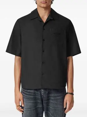 Versace Medusa Chains Embroidered Shirt - Black