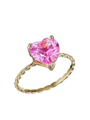 ANABELA CHAN 9kt Mini Heart Sapphire Ring